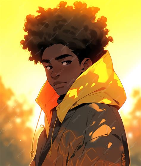 Free Photo Medium Shot Anime Style Man Portrait