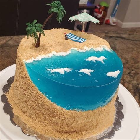 Birthdaycake Beachcake Cake Birthday Beachbirthdaycake