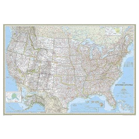 National Geographic United States Classic Wall Map