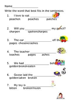 Es En Suffix Worksheets 2 Levels By Kcjanae TPT