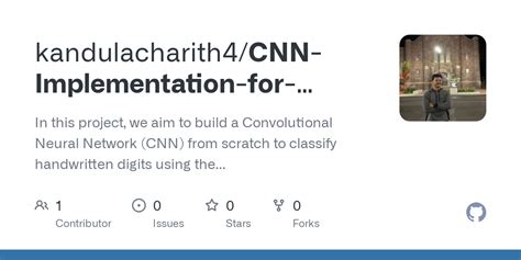 github kandulacharith4 cnn implementation for mnist digit recognition