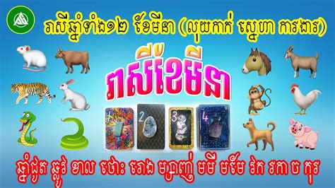 រាសីឆ្នាំទាំង១២ ប្រចាំខែមីនា ឆ្នាំ២០២៣ លុយកាក់ ស្នេហា ការងារ សុខភាព Youtube