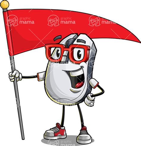 Computer Mouse Cartoon Character Set Checkpoint Graphicmama