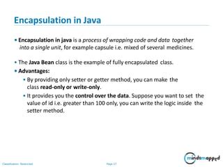 Oops With Java Packaging And Access Modifiers Ppt