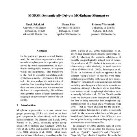 Morse Semantic Ally Drive N Morpheme Segment Er Acl Anthology