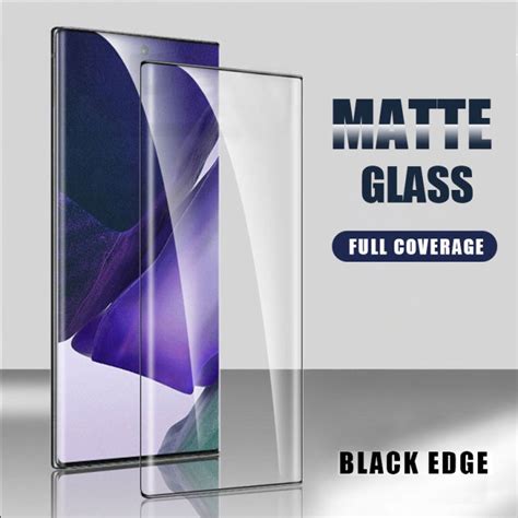 Full Coverage Curved Matte Frosted Tempered Glass For Samsung Galaxy