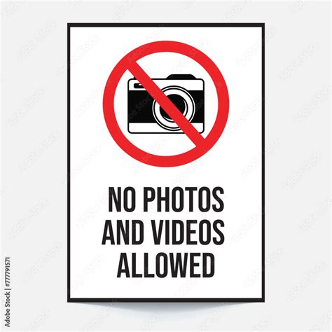 No Photos Signno Camera Signno Photography Signno Sign Pictureno Photos Allowedcamera Not