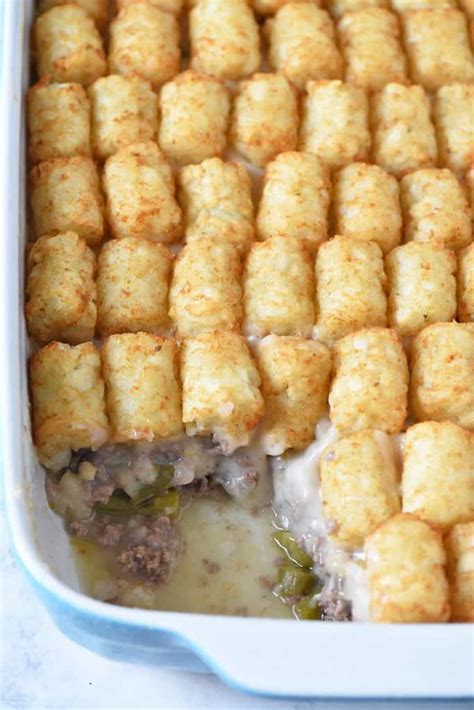 Classic Tater Tot Casserole Recipe Adventures Of Mel