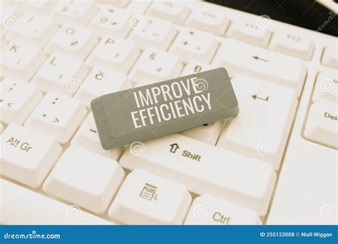 Text Sign Showing Improve EfficiencyCompetency In Performance With