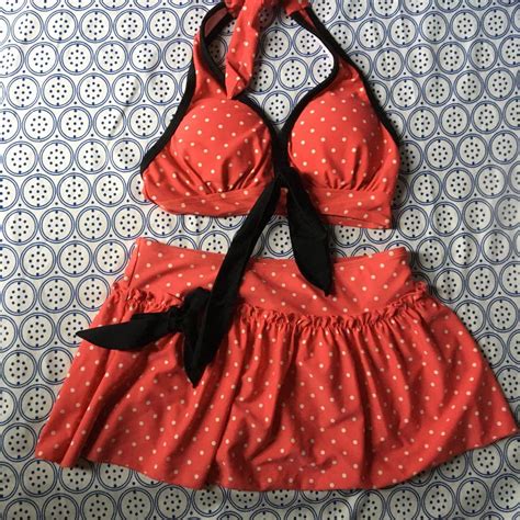 Pink Polka Dot Bikini Set Womens Fashion Swimwear Bikinis