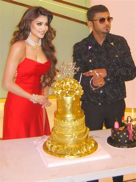 Urvashi Rautela Cuts 24 Carat Gold Cake Gifted By Love Dose 2 Singer Yo
