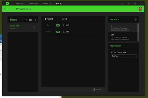 Synapse Macro Razer Insider