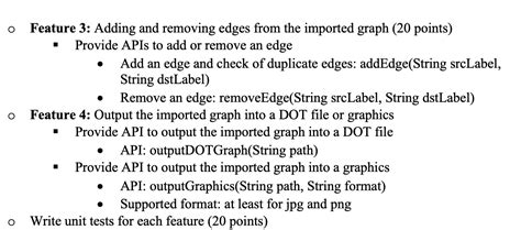 Solved Feature 1 Parse A DOT Graph File To Create A Graph Chegg Com