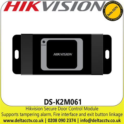 Hikvision Secure Door Control Module Fire Interface And Exit Button