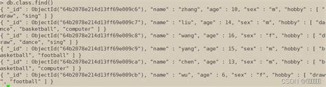 Mongdb基本操作 Csdn博客