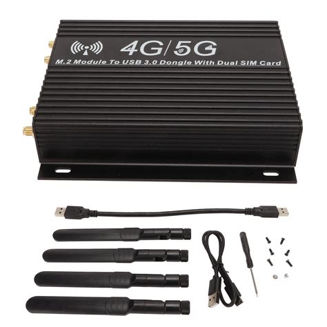 Ngff M2 4g 5g Module To Usb30 Adapter With Cooling Fan Dual Sim Card