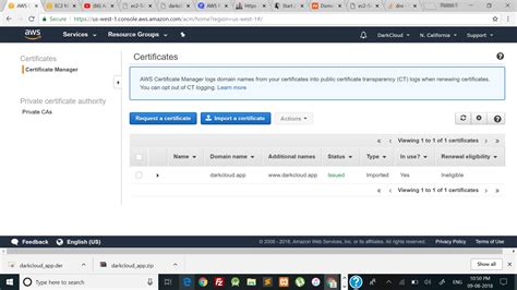 Amazon Web Services Not Working On Aws Ec2 With Ssl Certificate