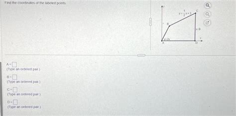 Solved Find The Coordinates Of The Labeled Points Chegg