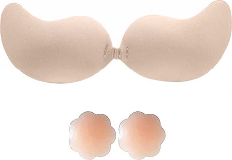 Hsajs Strapless Bras Invisible Adhesive Stick On Bra Sticky Bra