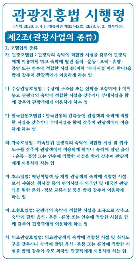 숙박업의 종류와 시설기준 및 영업신고 인허가절차 영업신고증 양식 네이버 블로그