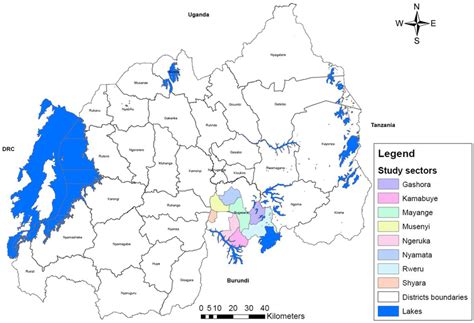 Map Of The Selected Sectors Of Bugesera District Download Scientific Diagram
