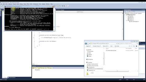 DotNET 2 0 C Deploying A Windows Service Command Line Method YouTube
