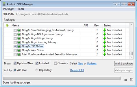 Manuel olarak Android ADB USB Driver yükleme