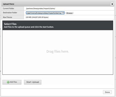 Manually Upload A 837 Batch Claim File Into Ability Inovalon For Processing Breezynotes Ehr