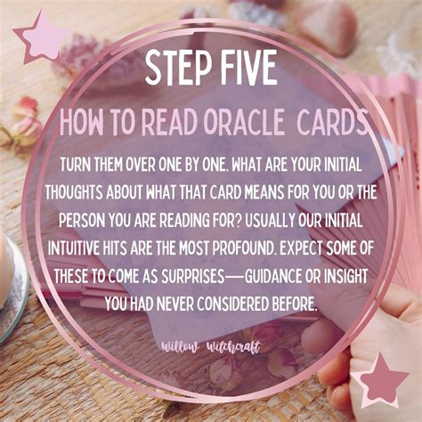 How To Read Oracle Cards ~ Step Five ️ Oracle Card Reading Tarot Learning Oracle Cards