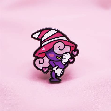 Black Nickel Vivian Enamel Pin Paper Mario Pals Mamobot