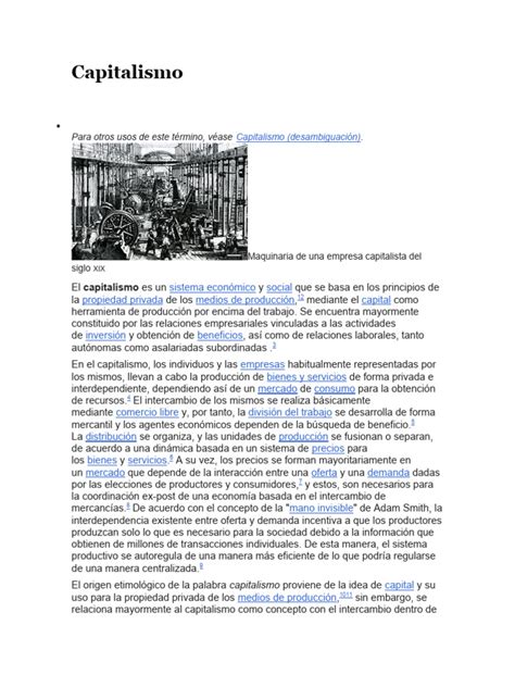Capitalismo | PDF | Capitalismo | Business