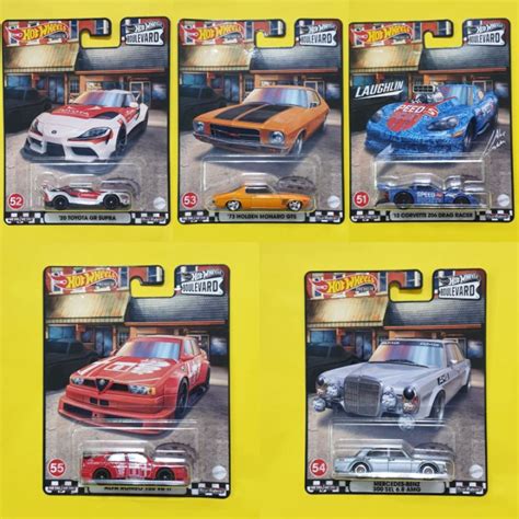Hot Wheels Premium Boulevard 2022 Mercedes AMG Corvette Alfa Romeo
