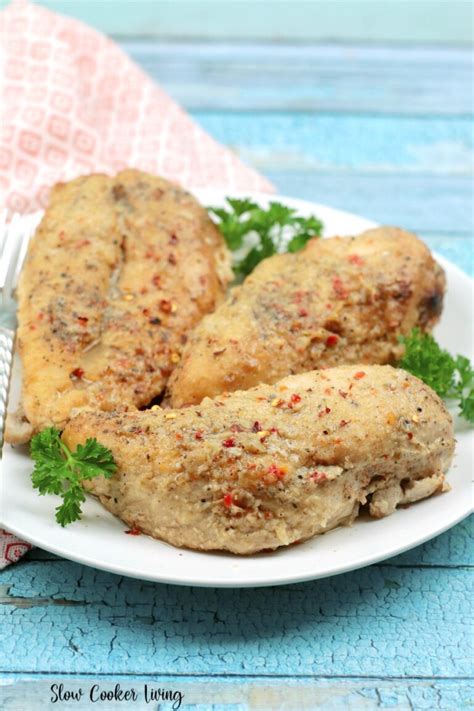Easy And Delicious Crockpot Lemon Pepper Chicken Slow Cooker Living