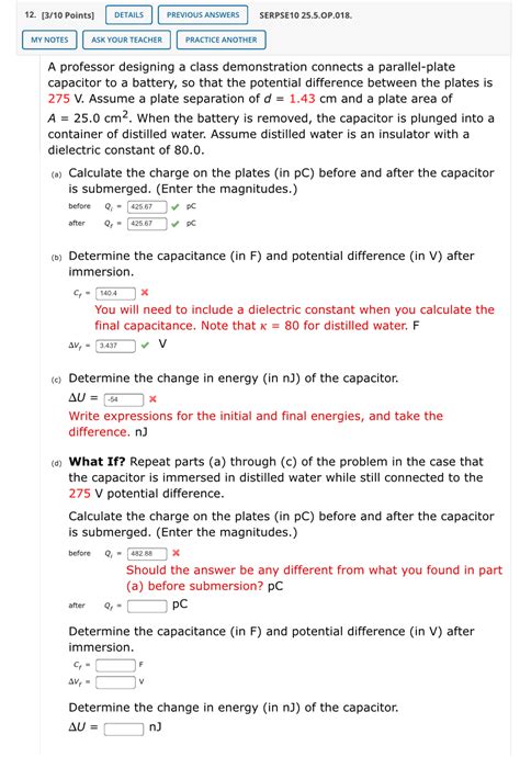 Solved Points DETAILS PREVIOUS ANSWERS SERPSE Chegg Com