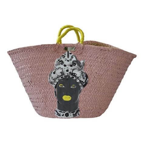 SicuLAB Coffa Moro Pink Borsa Artigianale Siciliana Coffa Siciliana Borsa Artigianale Di