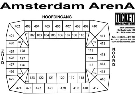 Amsterdam Arena Ajax Plattegrond Wrocawski Informator Internetowy