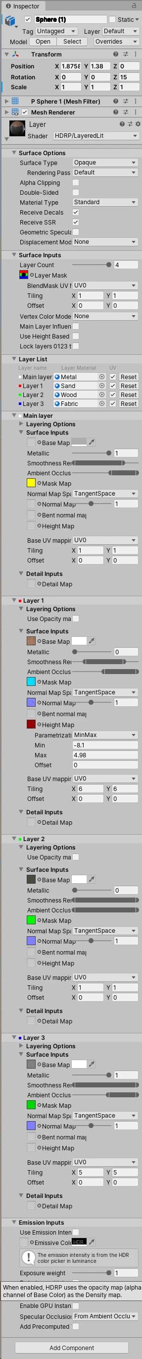 【hdrp】pbr Lit Shader 基础用法（转载自unity Connect博主 樱花兔） 哔哩哔哩