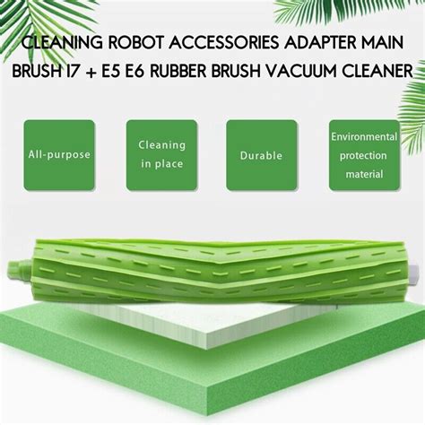 adapter for sweeping robot accessories main brush i7 e5 e6 rubber