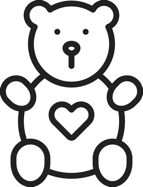 Teddy Bear Icon Vector Image 23934114 Vector Art At Vecteezy
