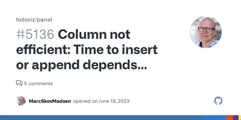 Column Not Efficient Time To Insert Or Append Depends Linearly On The Number Of Objects In The