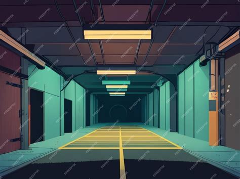 Premium Ai Image Exploring The Enigma Empty Dark Underground Tunnel