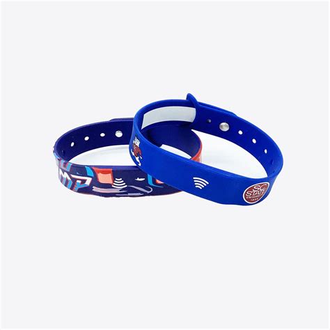 Custom Logo Wristband For Access Control NFC Bracelet With Qr Code