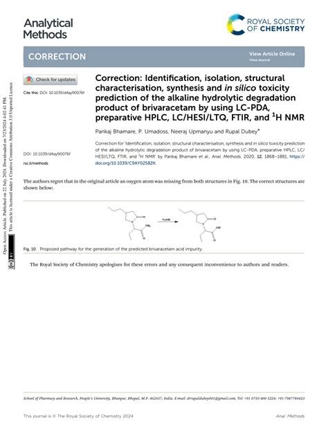 Pdf Correction Identification Isolation Structural