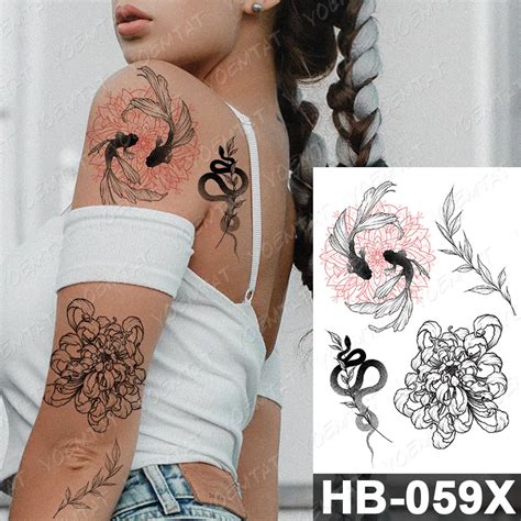 Koi Arm Tattoo For Women