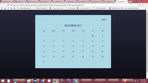 Edit Existing Calendar Html Css And Javascript Code Chegg