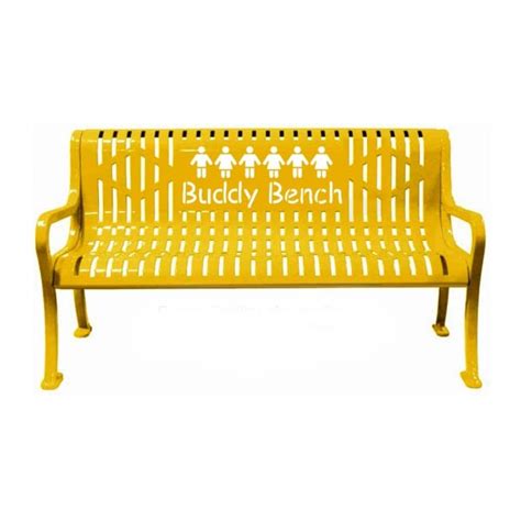 5 Ft Buddy Bench Friendship Bench Roll Formed Diamond Contour Bench