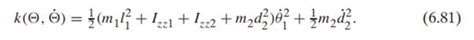Solved 28 Derive The Dynamic Equations For The RP Manipulator Of
