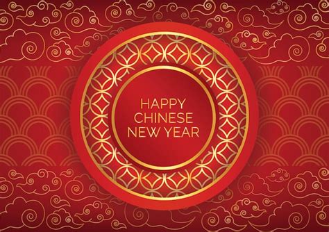 Premium Vector Chinese New Year Banner Background