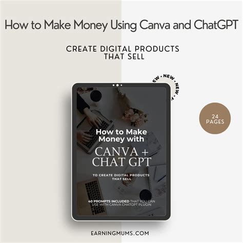 how to make money using canva and chatgpt earning mums