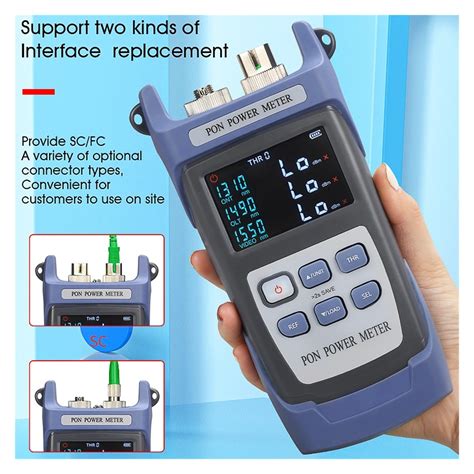 Handheld Fiber Optical Pon Power Meter Fttx Ont Olt 1310 1490 1550nm Easy To Use